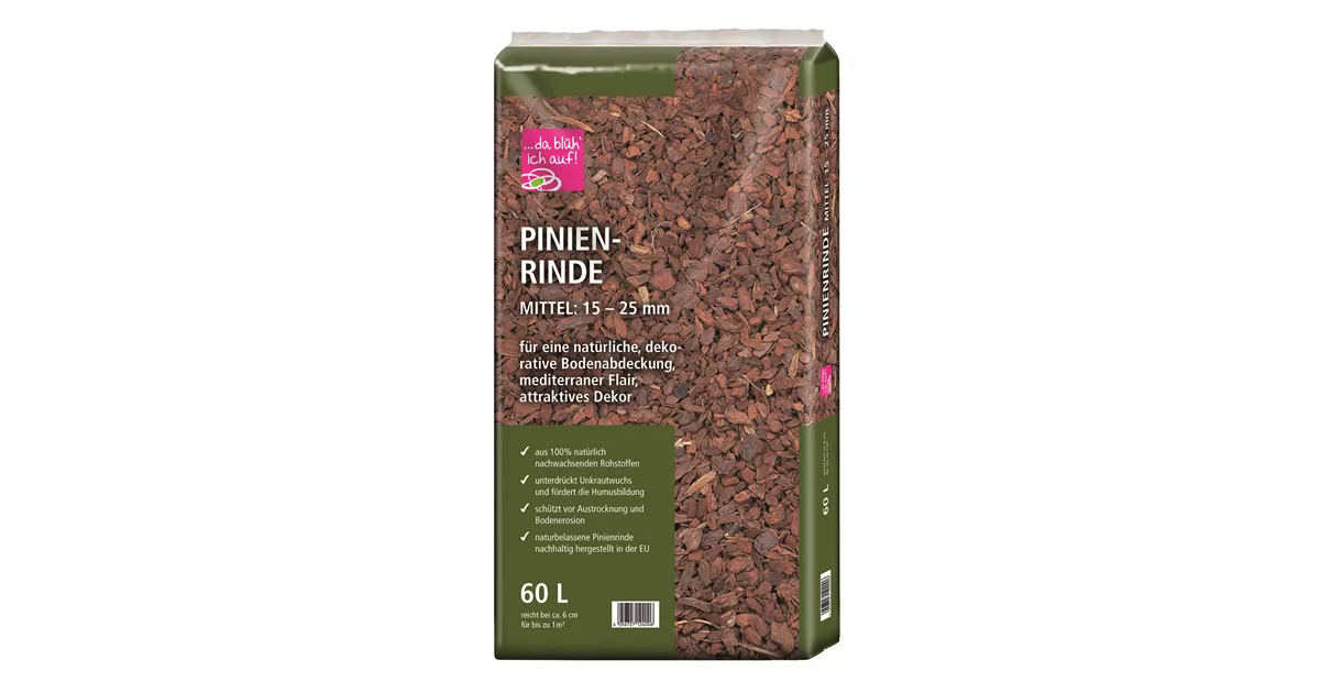 Pinienrinde 15-25 mm, da blüh ich auf Eigenmarke - Blumenland Wiedmaier